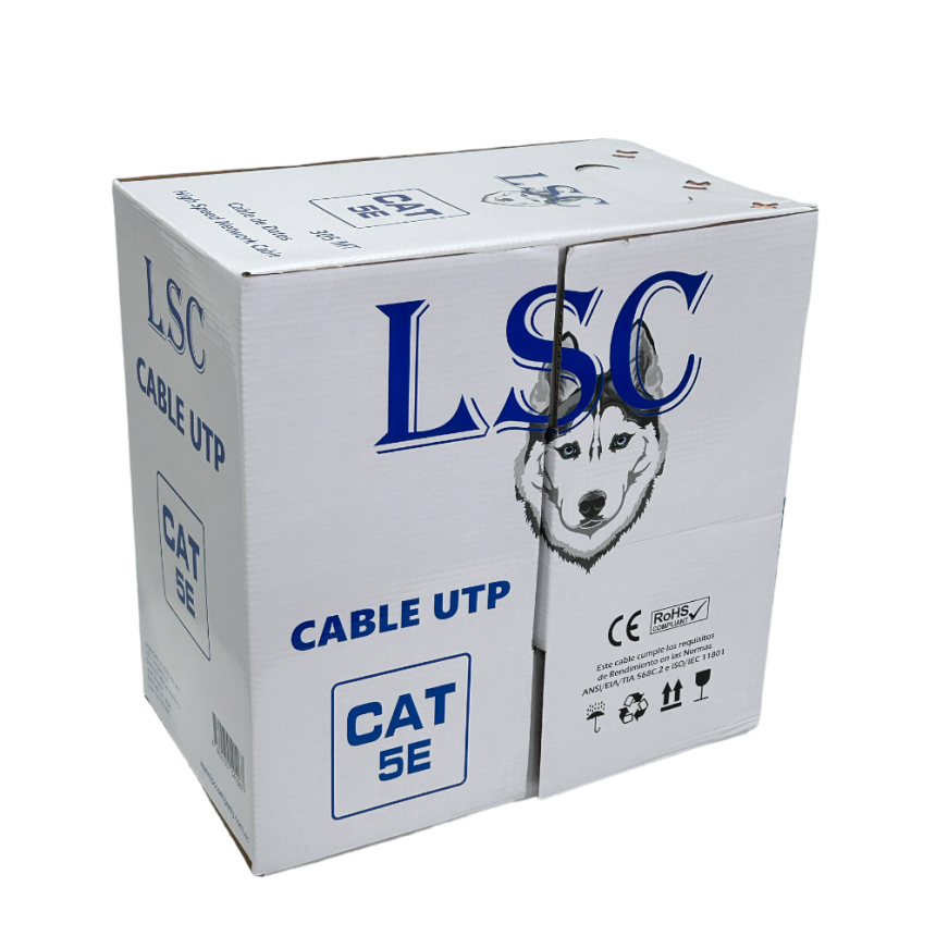 CABLE DE RED UTP CAT 5E ROLLO 305MT - LSC STORE