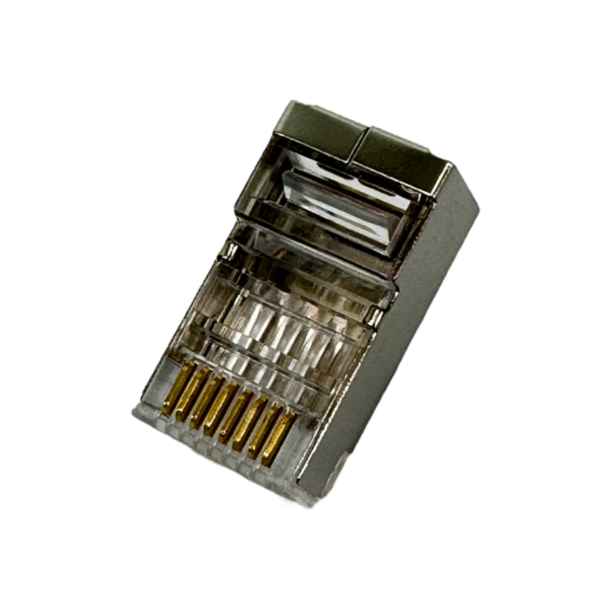 CONECTOR RJ45 CAT6 BLINDADO PACK X 10 UNIDADES - LSC STORE