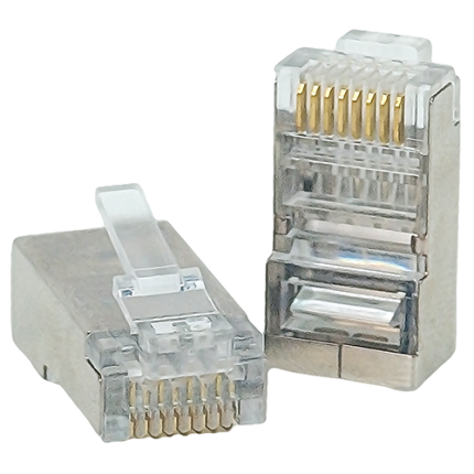 CONECTOR RJ45 CAT6 BLINDADO PACK X 10 UNIDADES - LSC