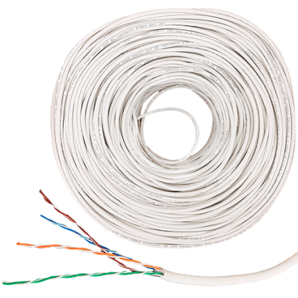 Cable De Red Utp Cat 5e Rollo 305Mts Profesional - LSC-Simple y Sencillo